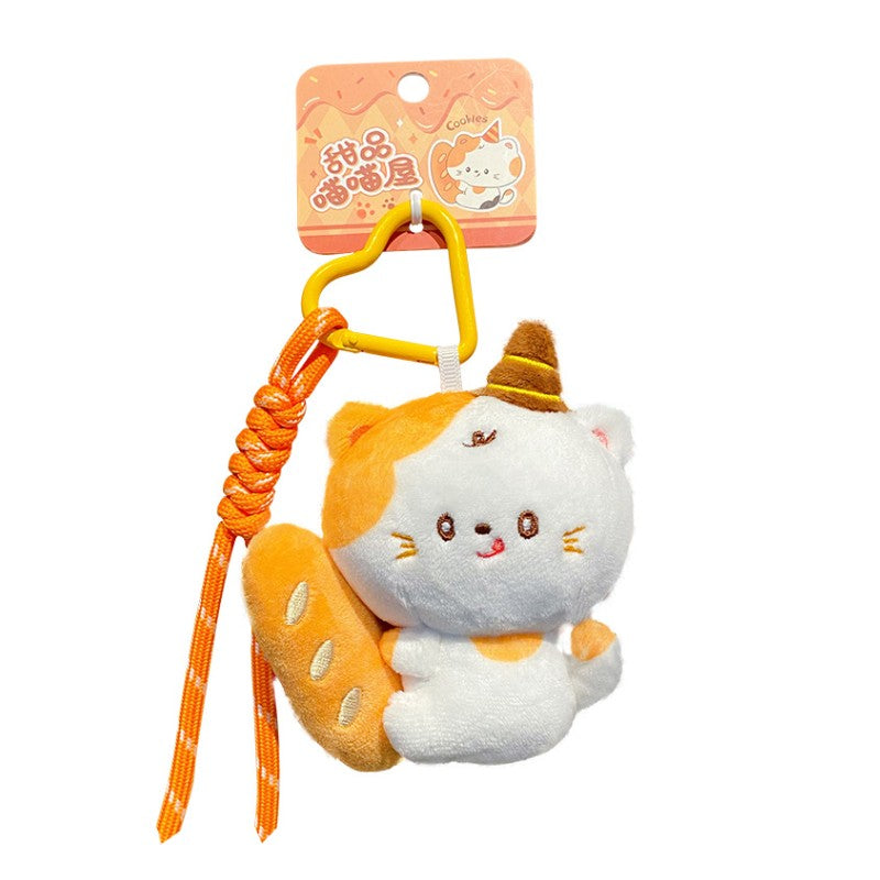 Ice Cream Cat Plush Bag Charm